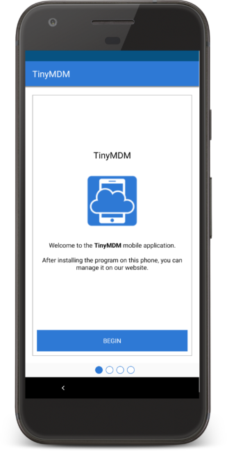 Enroll a fully managed device on TinyMDM with afw# code - TinyMDM