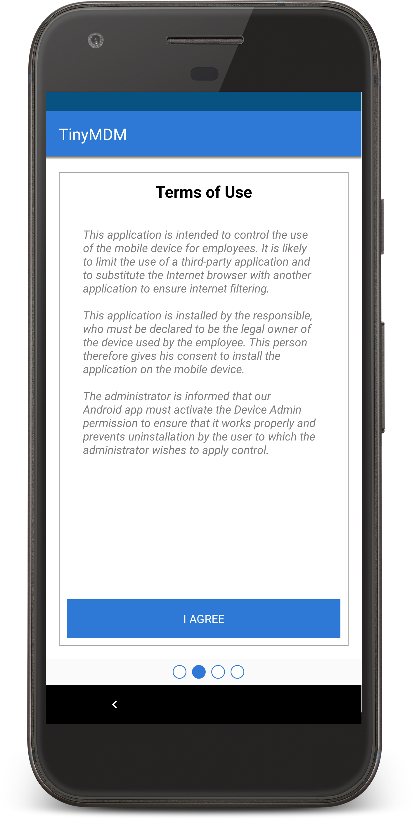 Enroll a fully managed device with afw# code - TinyMDM