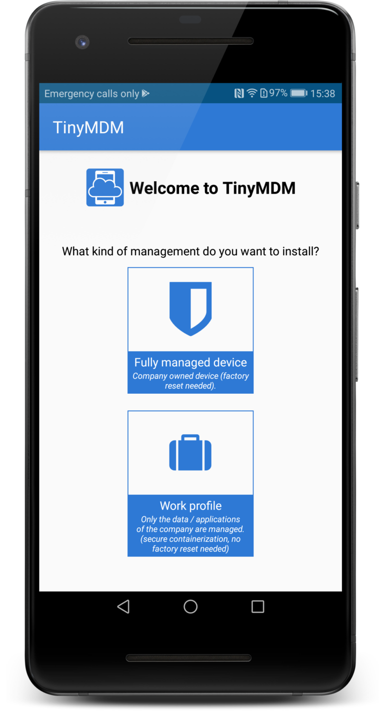 Quick Start Guide to use TinyMDM