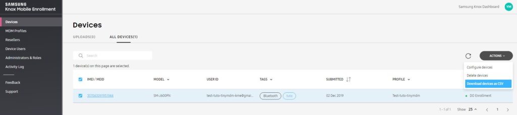How to setup Knox Mobile Enrollment - Help resources - TinyMDM