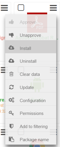 How to remotely install / uninstall apps - Help resources - TinyMDM