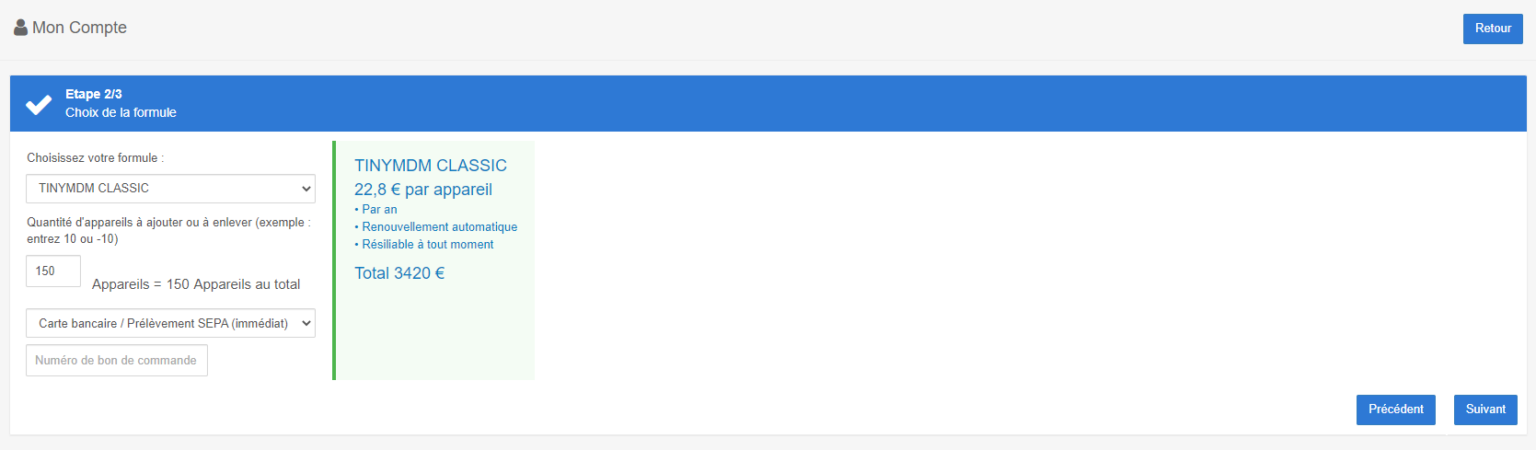 Comment s'abonner ? - Tutoriels - TinyMDM