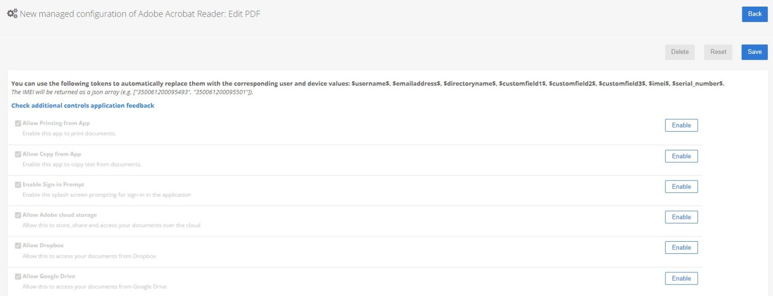 Manage app configurations using TinyMDM - Help resources - TinyMDM