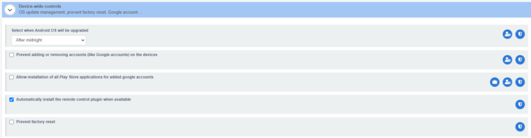 Create a policy using TinyMDM - Help resources - TinyMDM