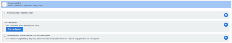 Create a policy using TinyMDM - Help resources - TinyMDM