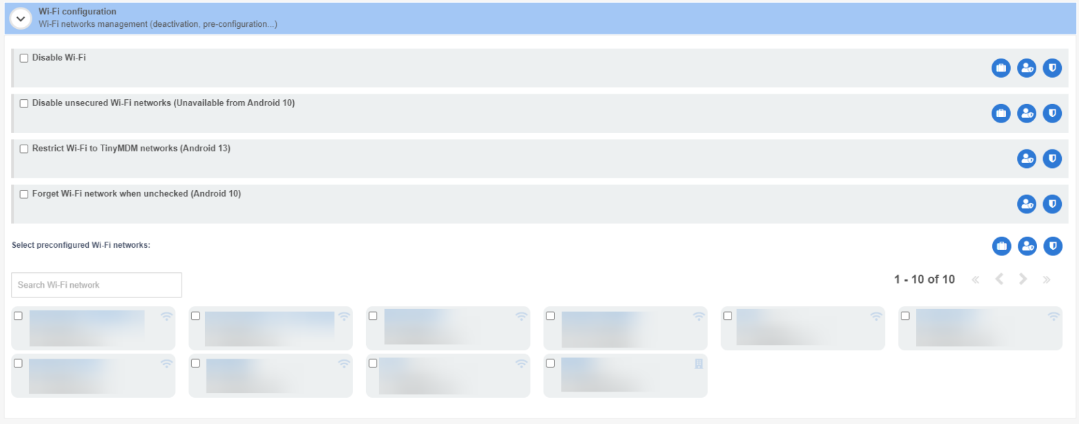 Create a policy using TinyMDM - Help resources - TinyMDM